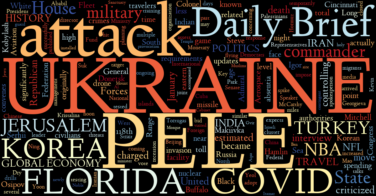 The Daily Brief news summary for Tuesday, January 3, 2023
