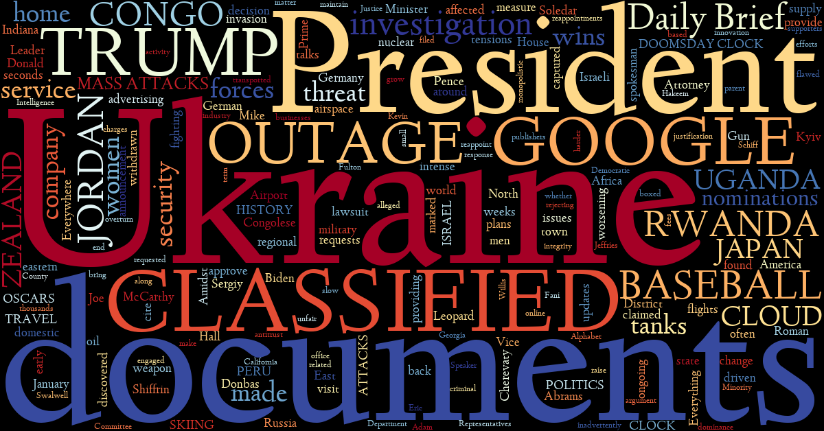 The Daily Brief news summary for Wednesday, January 25, 2023