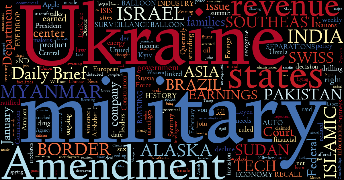 The Daily Brief news summary for Friday, February 3, 2023