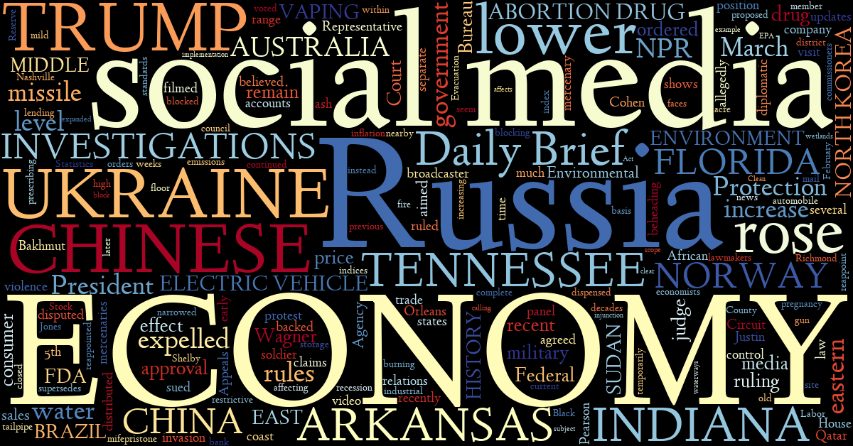 The Daily Brief news summary for Thursday, April 13, 2023