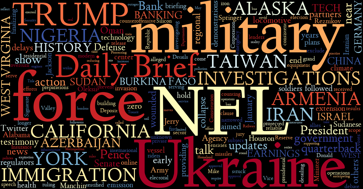 The Daily Brief news summary for Friday, April 28, 2023