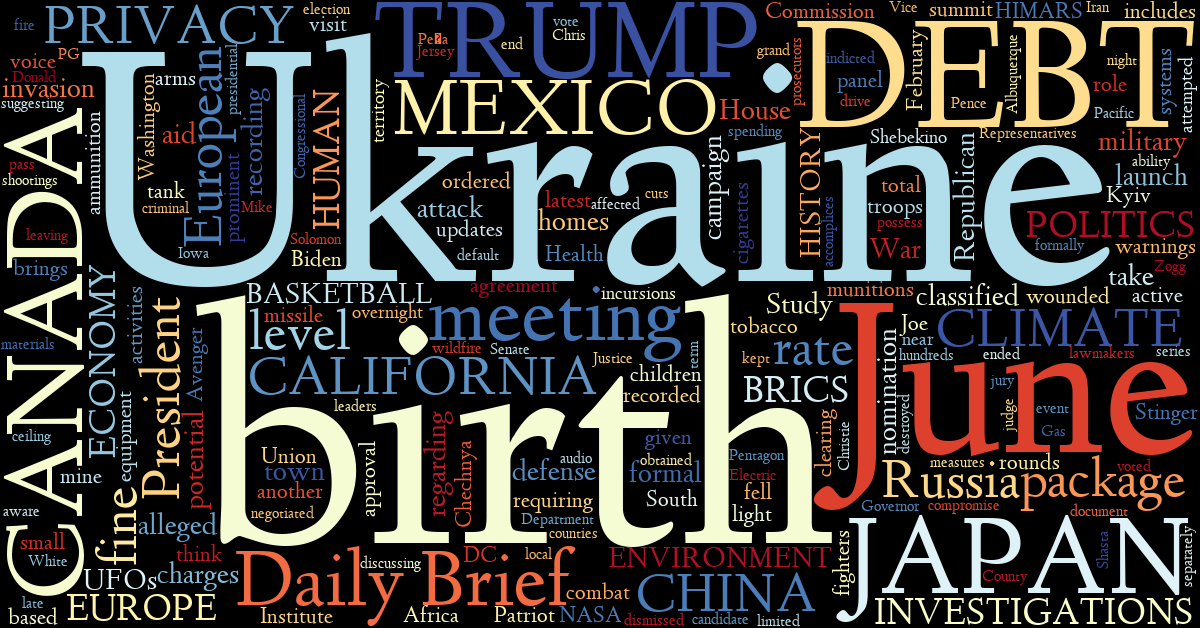 The Daily Brief news summary for Thursday, June 1, 2023
