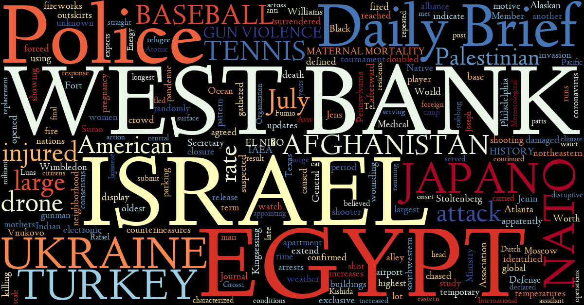 The Daily Brief news summary for Tuesday, July 4, 2023