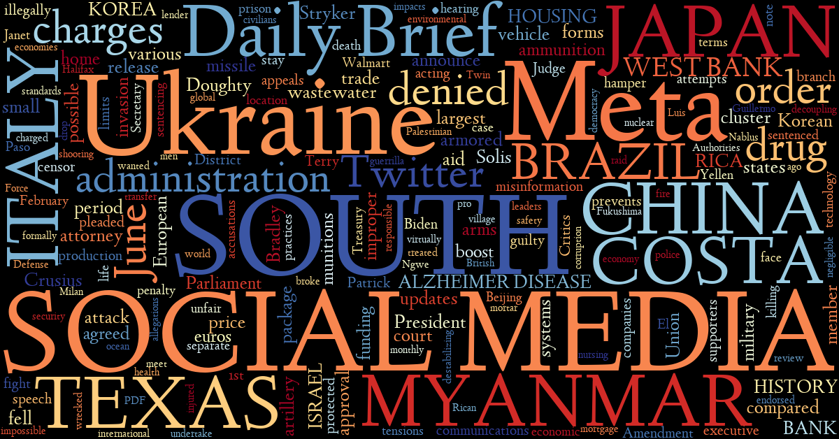 The Daily Brief news summary for Friday, July 7, 2023