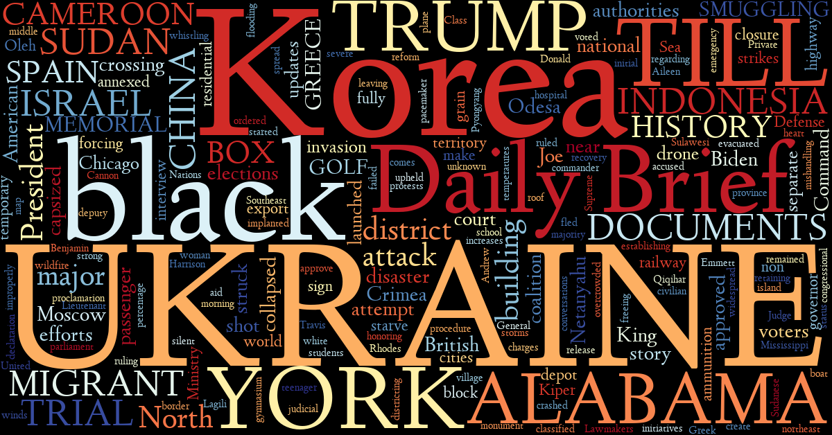 The Daily Brief news summary for Monday, July 24, 2023