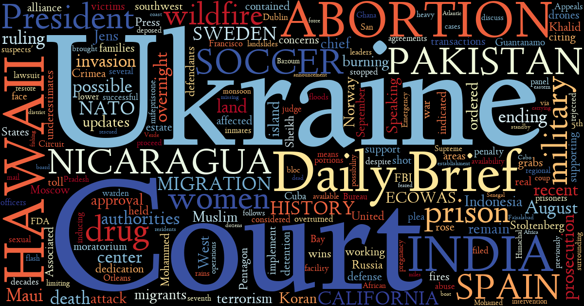 The Daily Brief news summary for Thursday, August 17, 2023
