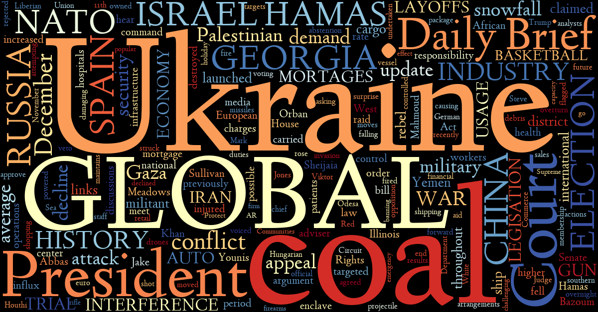 The Daily Brief news summary for Friday, December 15, 2023