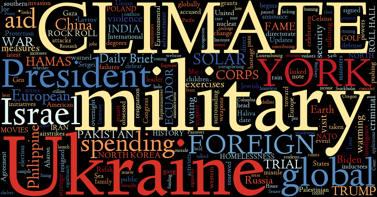 The Daily Brief for Monday, April 22, 2024