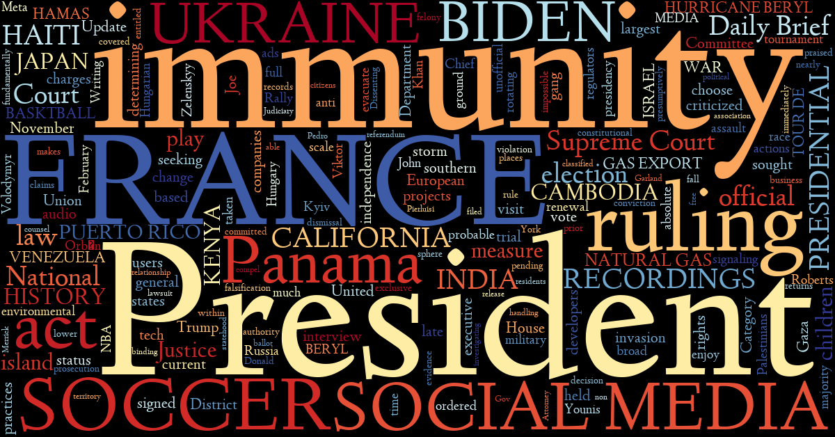 The Daily Brief news summary for Tuesday, July 2, 2024